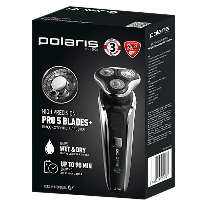 Электрическая бритва Polaris PMR 0307RC wet&dry PRO 5 BLADES+ ...